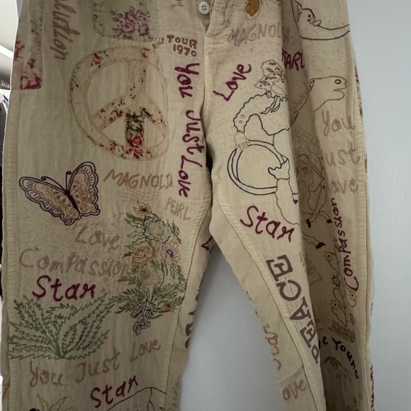 Magnolia Pearl | Jeans | Magnolia Pear Embroidered Beige Pants | Poshmark